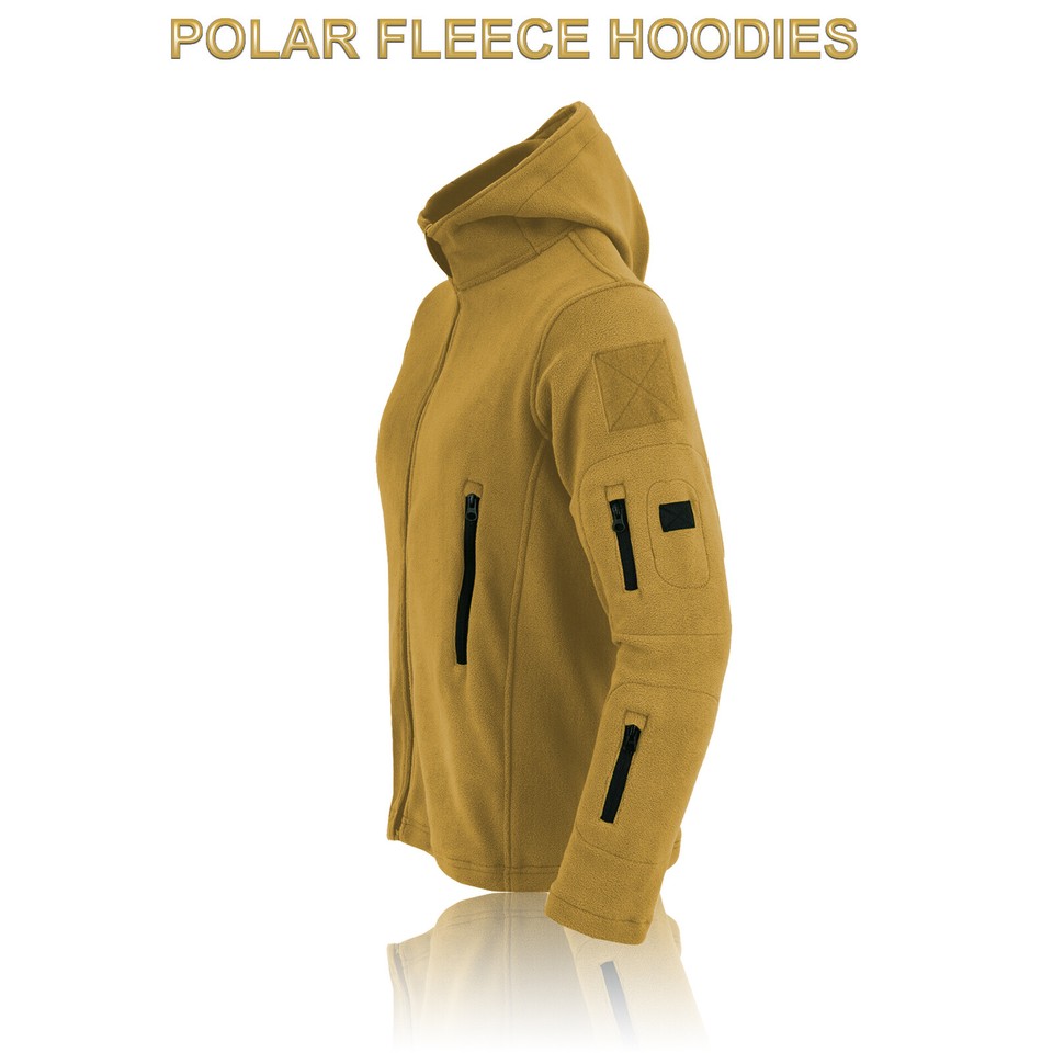 Tactical Recon Fleece Jacket Army Hoodie Security Police Hoody Combat ...