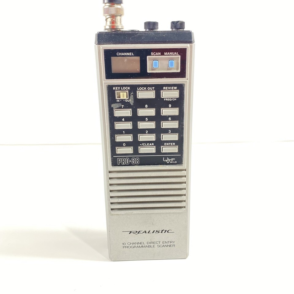 Realistic Pro-38 10 Channel Programmable Scanner Vintage 20-139 *AS-IS ...