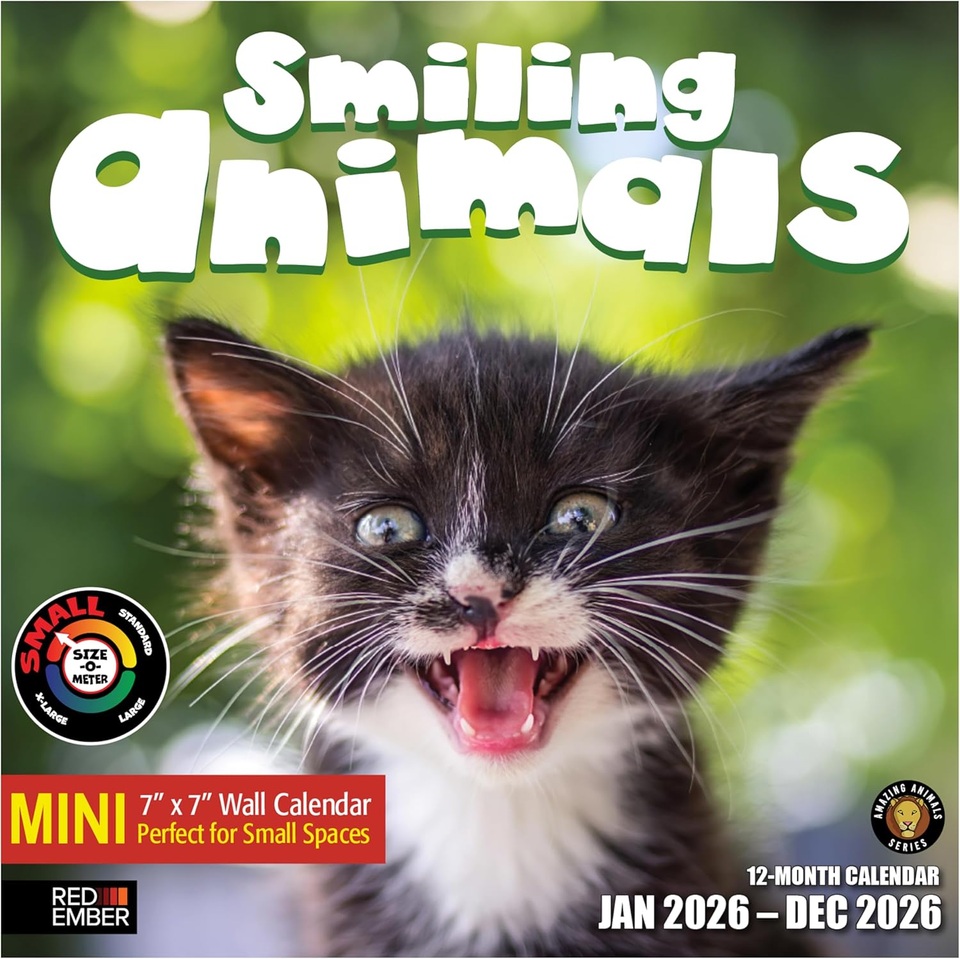 Funny Animal Memes 2026 Mini Wall Calendar 12 Month | 7" X 14" Open ...
