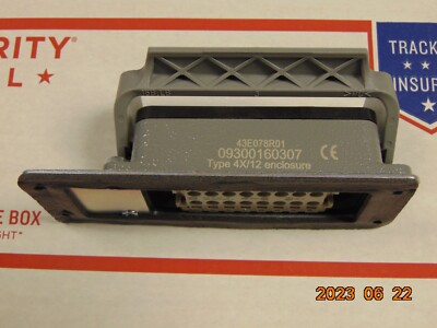 HARTING 09300160307 WITH HAN 16ES-M 16 PIN INSERT | eBay