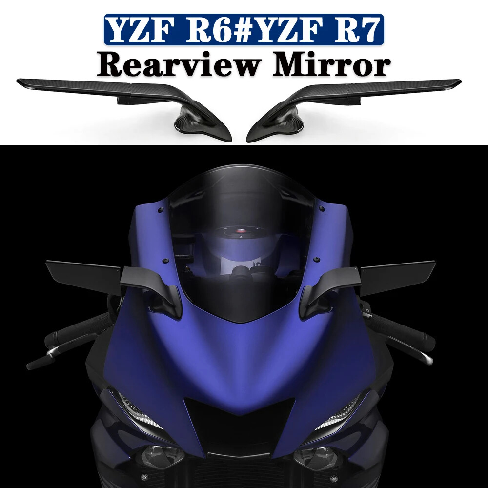 Rearview Side Mirrors 360° Rotatable For Yamaha R1 YZF R6 2017- YZF R7 ...