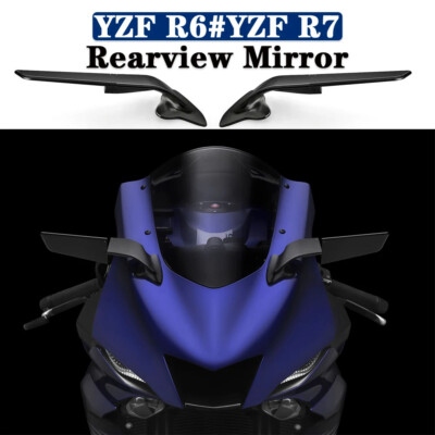 Rearview Side Mirrors 360° Rotatable For Yamaha R1 YZF R6 2017- YZF R7 ...