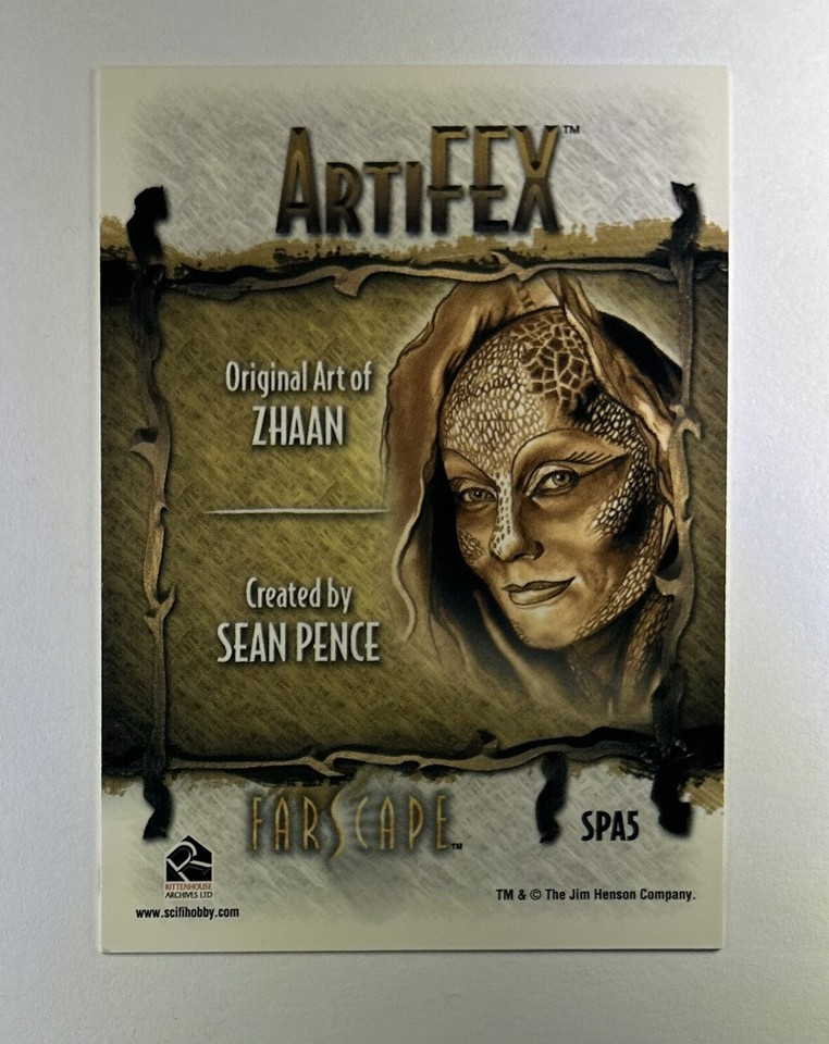 FARSCAPE 2004 THROUGH THE WORMHOLE SPA5 SEAN PENCE ARTIFEX Virginia Hey ...