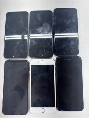 Lot of (6) Apple iPhone 6 Model A1549 and A1633 phones for PARTS ONLY ...