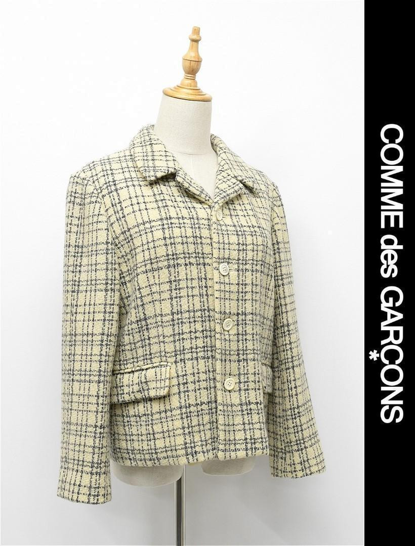 HGD-Q234/Good condition 90s Comme des Garcons tweed jacket HGD-Q234/Good condition 90s Comme des Garcons tweed jacket
