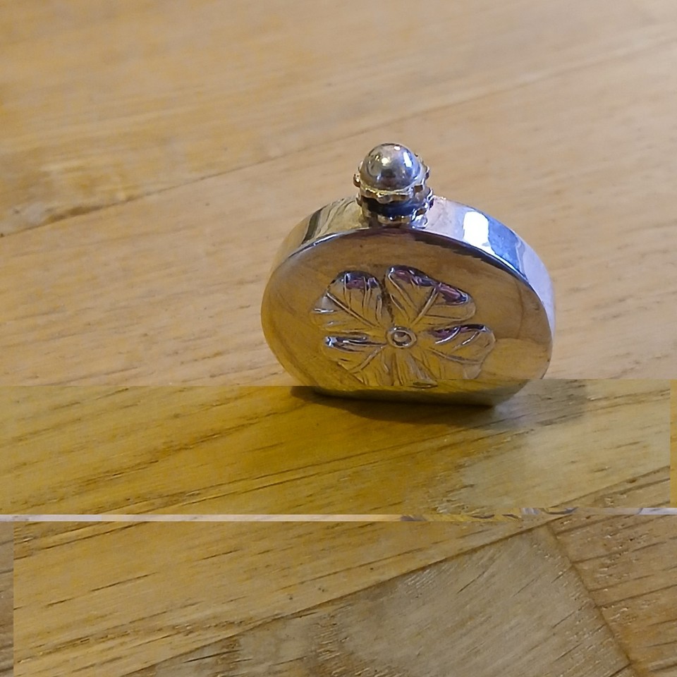 Vintage Hallmarked Solid Silver Miniature Perfume Bottle - Ari Norman ...