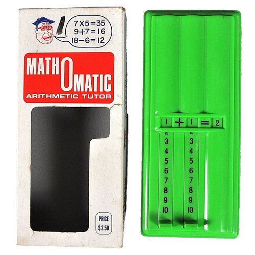 Math O Matic Vintage Arithmetic Tutor Addition Toy Peter & Paul Co USA ...