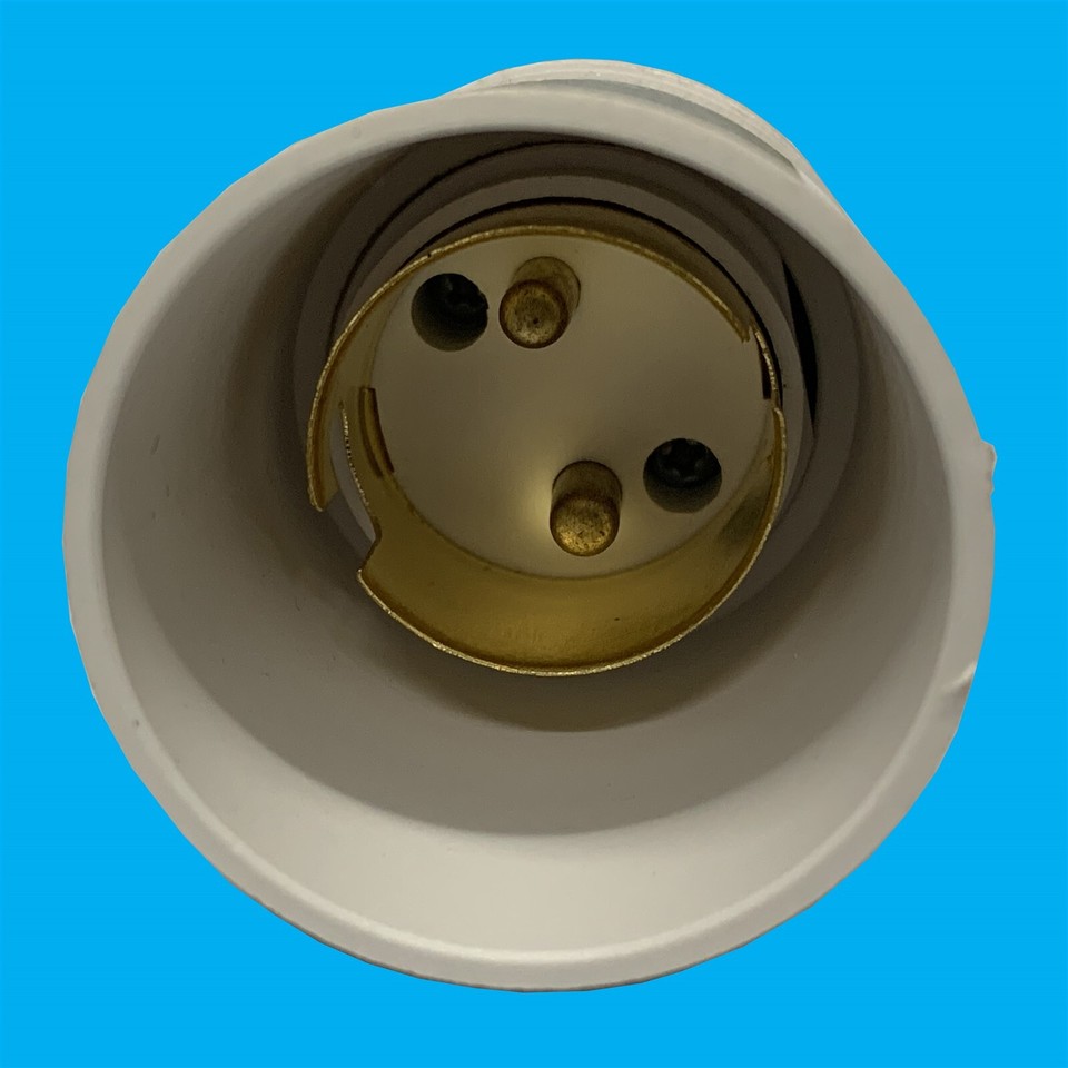 4x White Edison ES E27 to Bayonet BC B22 Light Bulb Adaptor, Lamp ...