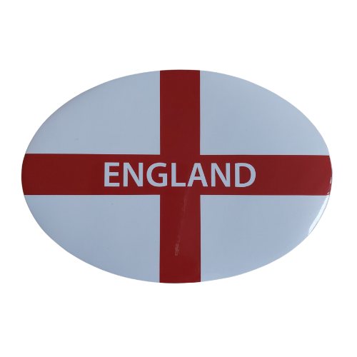 1x England Red & White Flag Car Sticker Bumper Window Oval Country Flag ...