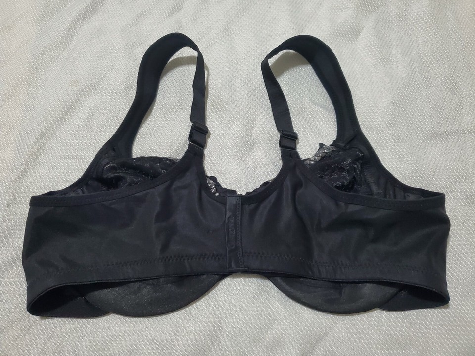 Glamorise Women's Plus Size Low Cut Wonderwire Lace Bra Underwire #1240 ...