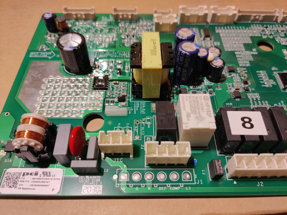 WR55X30806 Genuine Refrigerator Control Board Used&Tested (J1 not ...