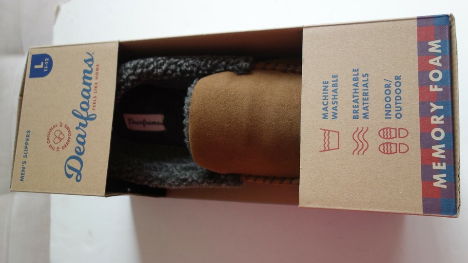 Dearfoams FEELS LIKE HOME MEMORY FOAM NO SWEAT COMFORT DF ADOPT L11-12 ...