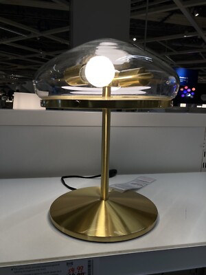 Brand New IKEA ATERSKEN Table Lamp in Clear Glass 204.352.47 | eBay