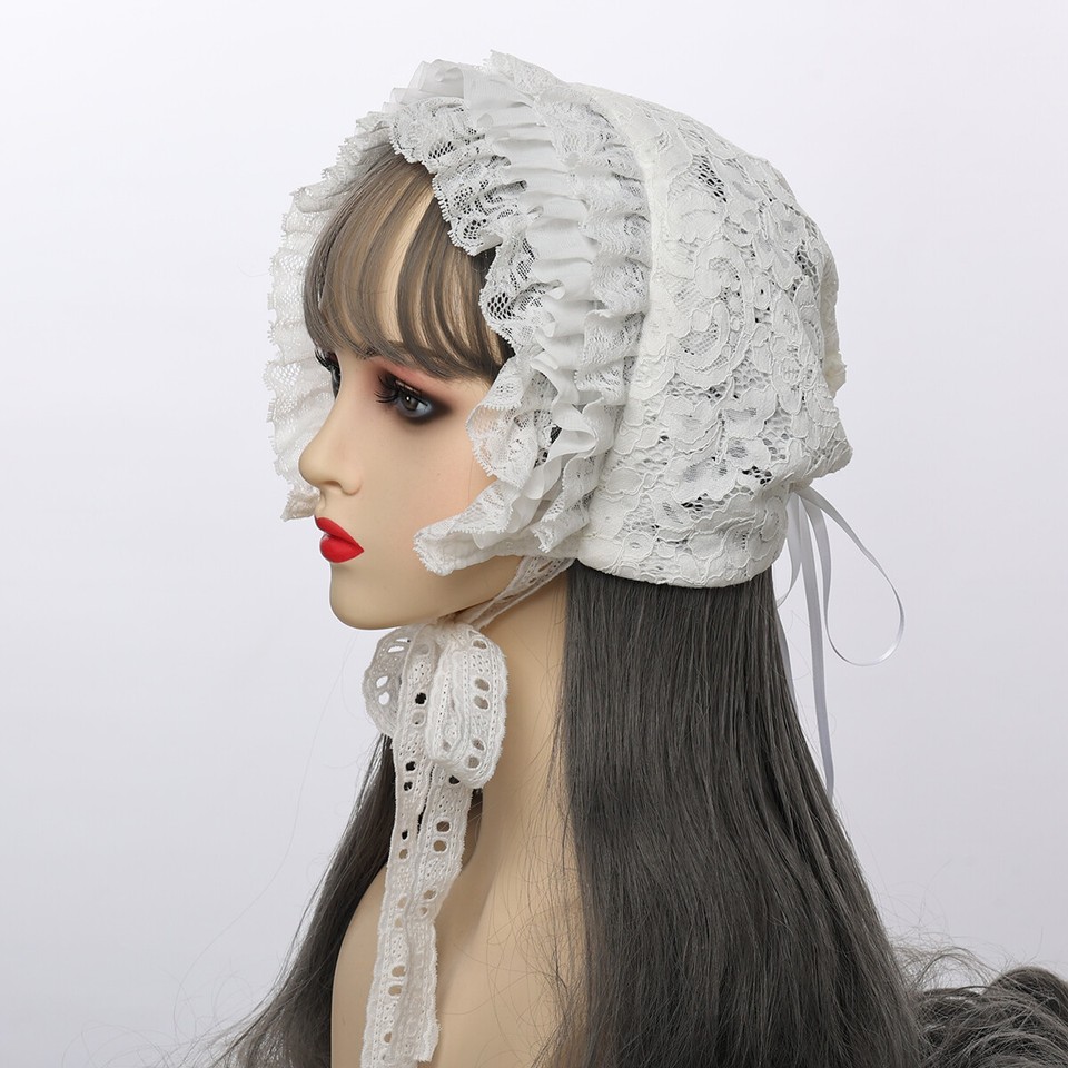 Retro Victorian Edwardian Maid's Mob Cap Retro Civil War Colonial Mob ...