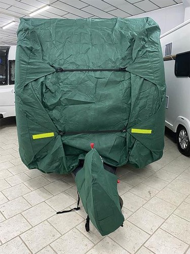 Quest Caravan Cover Pro Max 21-23ft (XX Large) With Hitch Cover 8ft ...