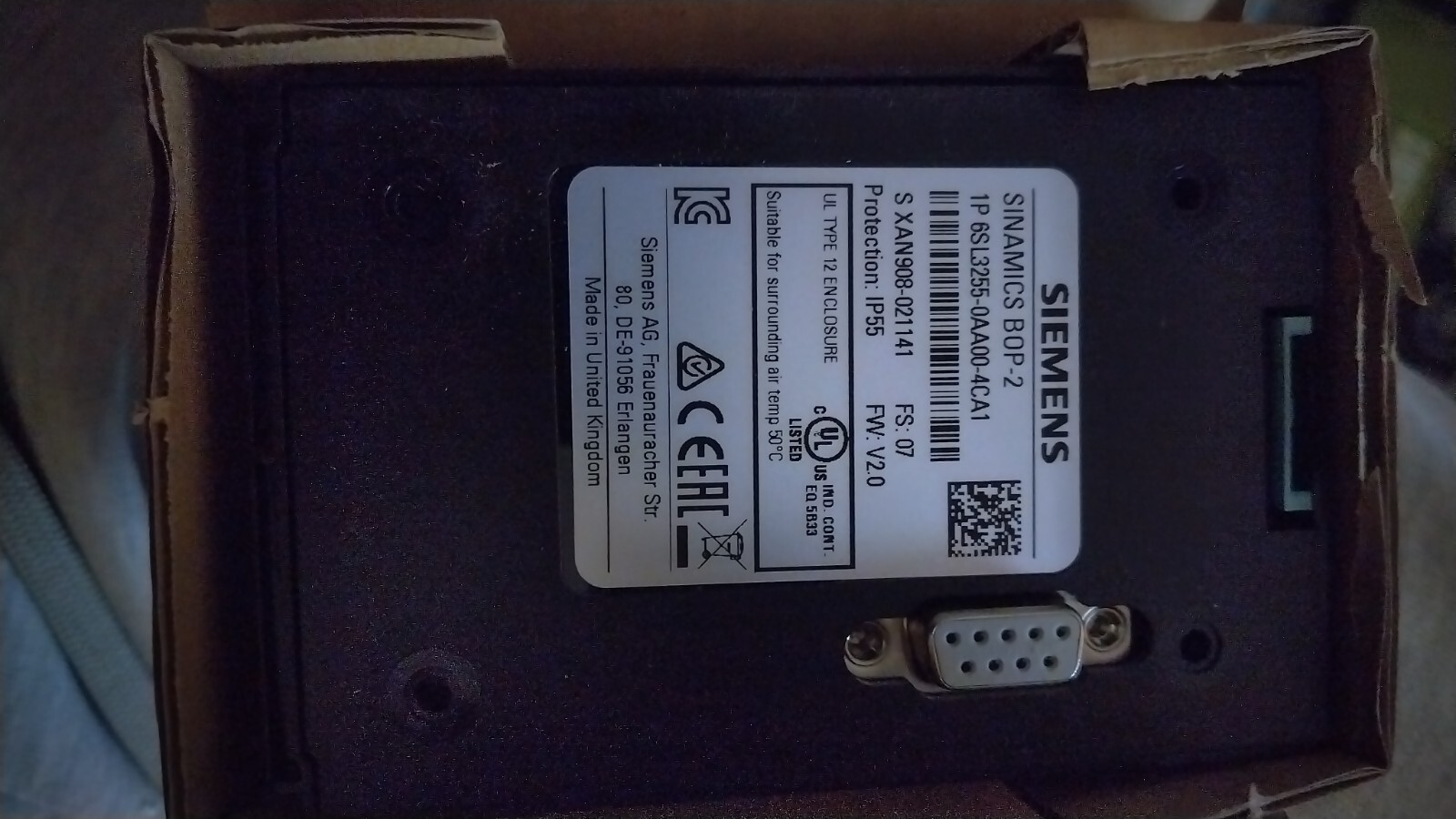 1PC 6SL3255-0AA00-4CA1 New Sealed Siemens Sinamics BOP-2 6SL3255-0AA00 ...