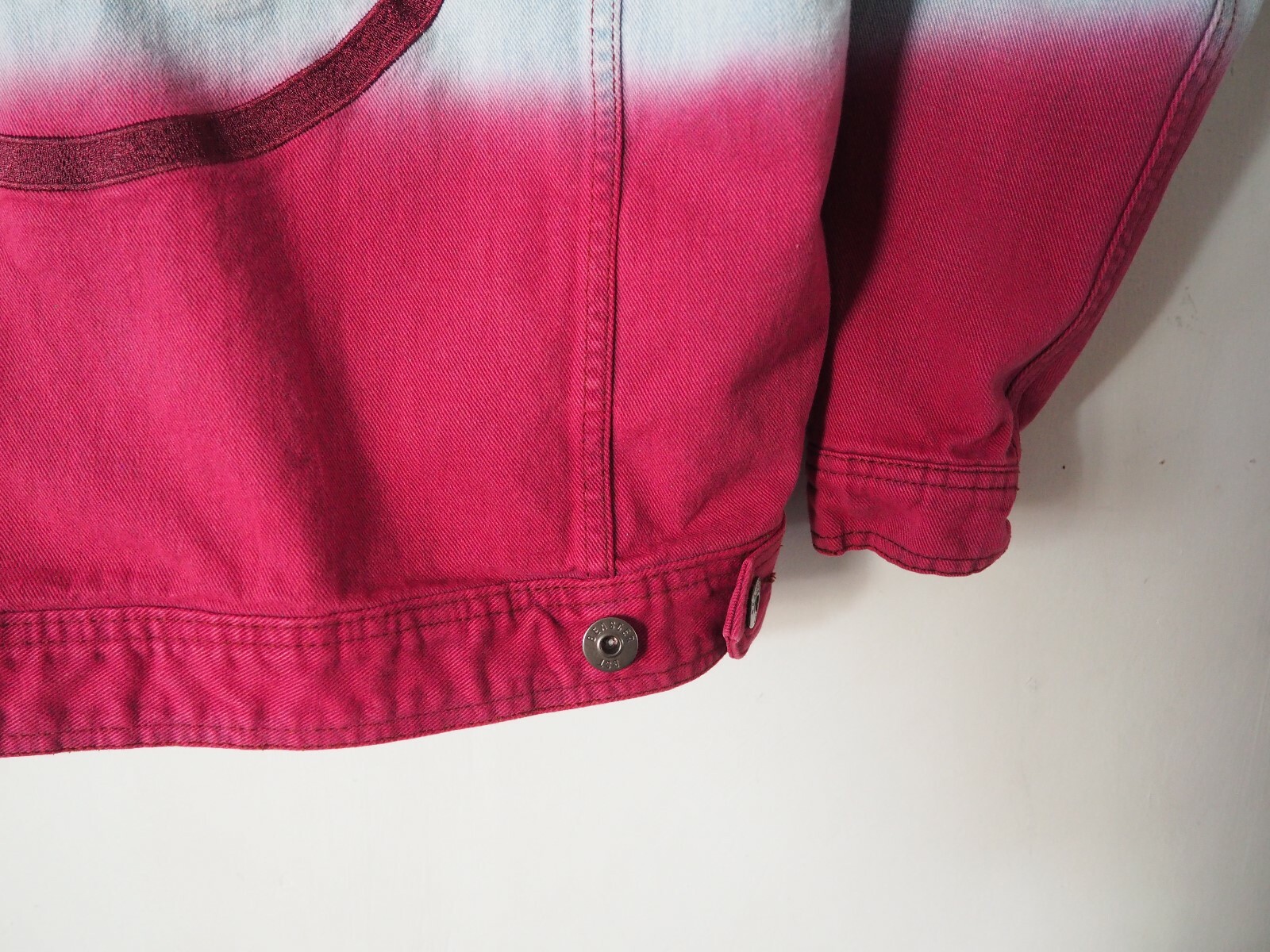 Beaster Gradient Denim Jacket Ghost Face Spring 2019 Blue Purple Unisex ...