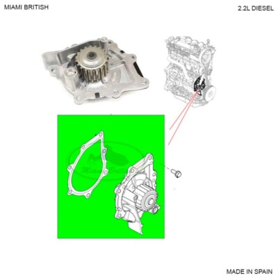 LAND ROVER WATER PUMP LR2 RANGE EVOQUE 2.2L DIESEL LR011694 MB | eBay