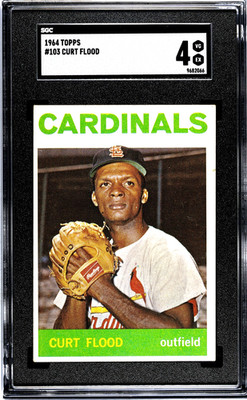 1964 TOPPS BASEBALL #103 CURT FLOOD (SHOULD BE HOF) CARDINALS SGC 4 (VG/EX) | eBay