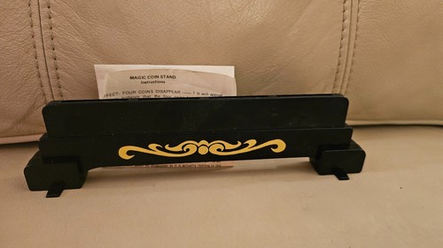 Vintage Magic Trick Magician's Vanishing Coin Stand with Instructions ...