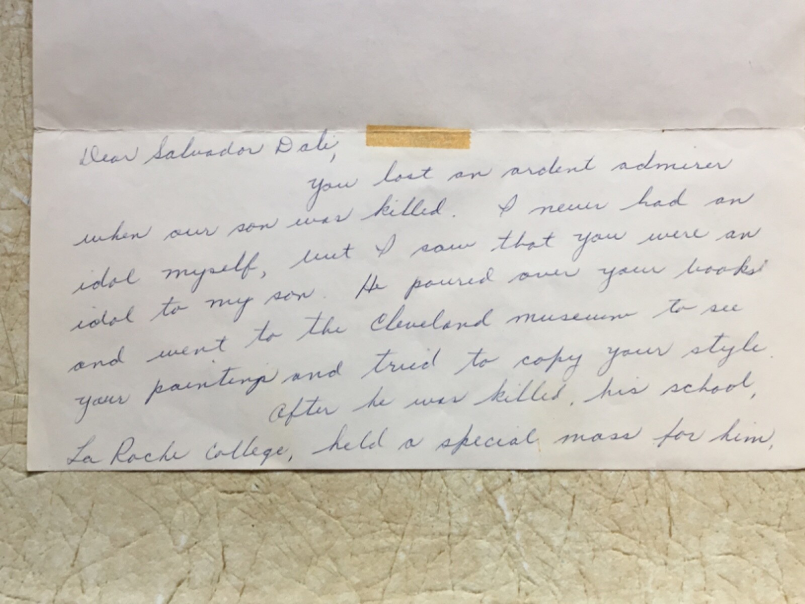 RARE SALVADOR DALI BOOK Autographed Letter Dali museum letter Dalis 3 ...