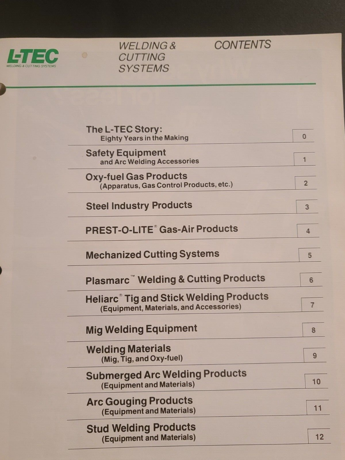 1989 L-TEC Welding and Cutting Systems Catalog | eBay