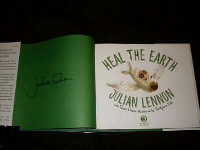 Julian Lennon signed Heal the Earth 1st printing hardcover book The ...
