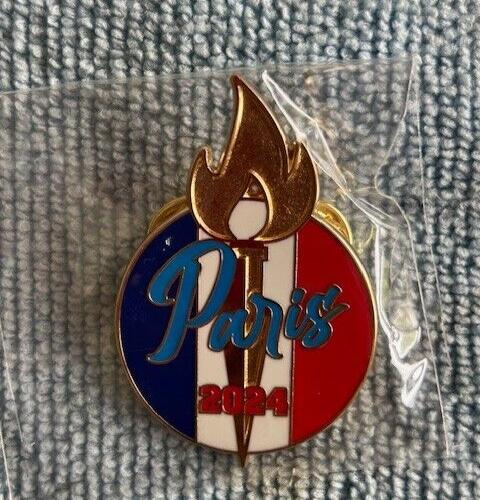 2024 Paris Olympics Closing Ceremony & Torch Pin Set Badge - Limited ...