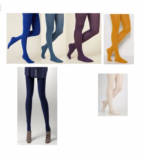 Luxury 100 Denier Opaque Tights Thick Soft Microfiber Coloured Tights ...