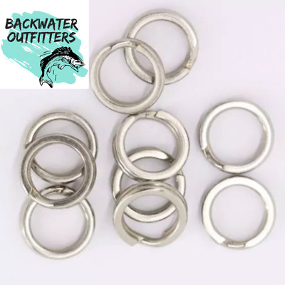 Stainless Steel Flat Split Rings 25cnt Sizes (5mm, 6mm, 7mm, 8.5mm, & 9 ...