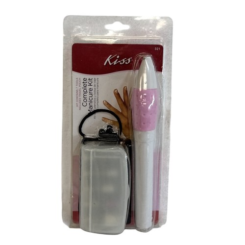 Kiss Complete Manicure Kit 7 Tools Travel Pouch Set New in Package ...