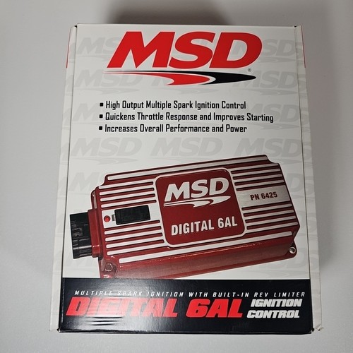 MSD Digital 6AL Ignition Control Box Red w/ Built-In Rev-Limit Control ...