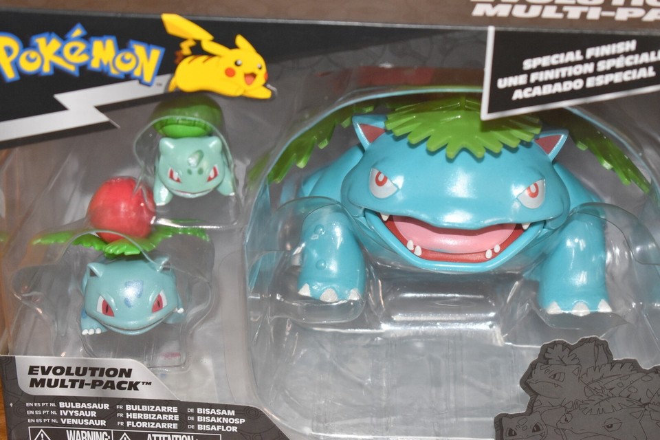 Pokemon Select Evolution Multi-Pack Bulbasaur Ivysaur Venusaur Figures ...
