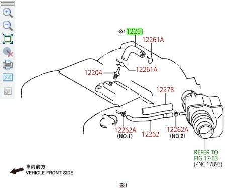GENUINE OEM TOYOTA 97-04 CAMRY, 99-04 SOLARA 3.0L VENTILATION HOSE ...