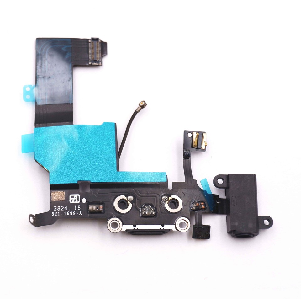 Apple IPHONE 5 Charging Socket Charging Port Microphone Audio Jack Flex ...