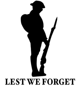 Lest We Forget Heroes Soldier/Military/Charity Car/Van Sticker (Vinyl ...