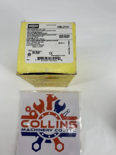 Hubbell HBL2721 Twist Lock Plug 30A 250V 3P 4W L15-30P Black & White | eBay