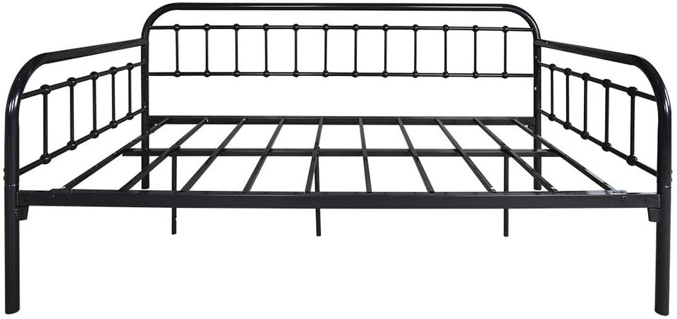 Japanese Black Metal Daybed: Functional Twin Size, Versatile Single Bed ...