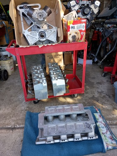 BBC Olds DRCE Alan Johnson Billet Heads Blower Drive Intake | eBay