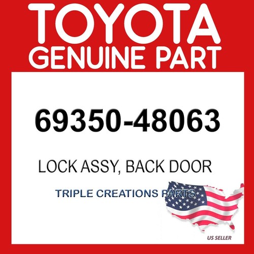 TOYOTA GENUINE 6935048063 LOCK ASSY BACK DOOR 69350-48063 | eBay