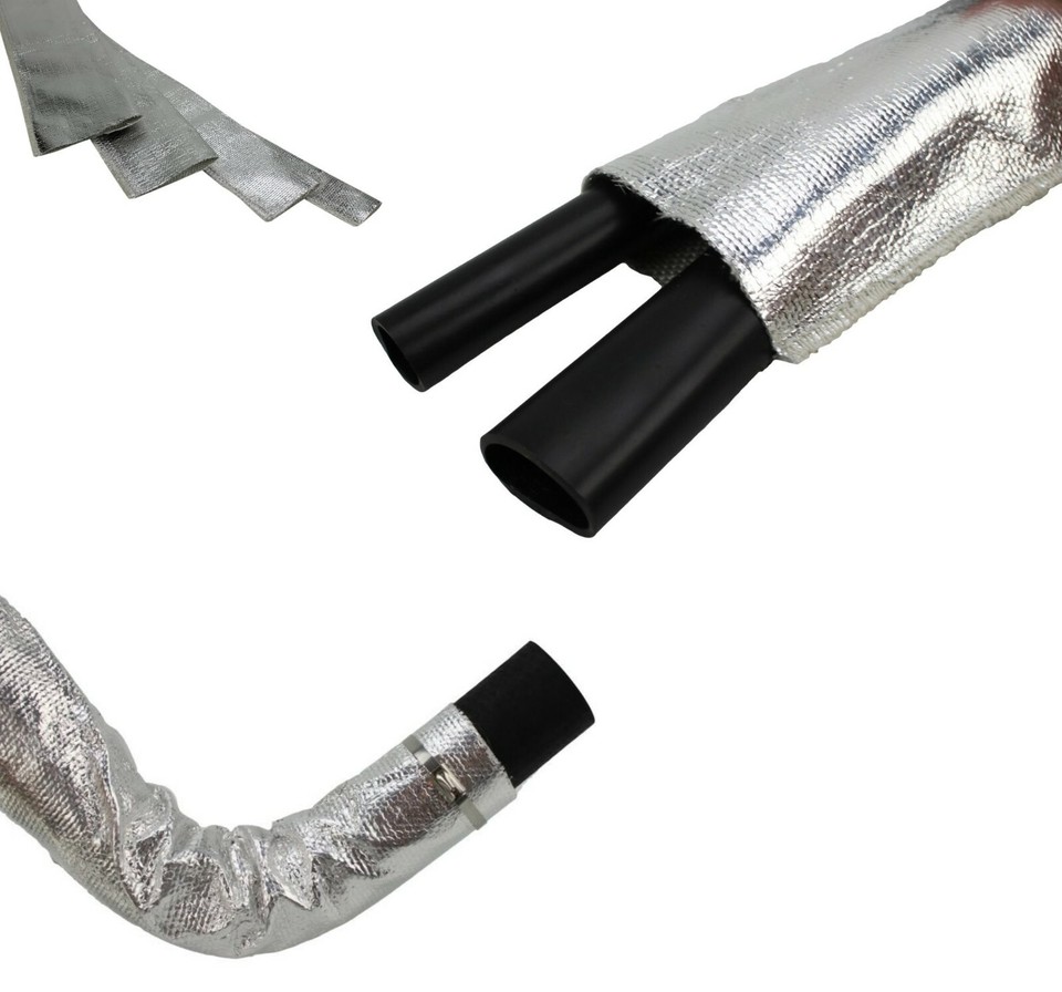 Cool Sleeve © Aluminum Metallic Heat Shield Fiberglass Insulated Wire ...