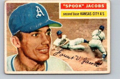 1956 TOPPS BASEBALL #151 SPOOK JACOBS MID GRADE MN | eBay
