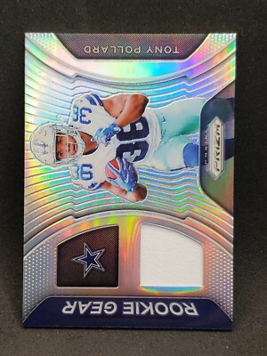2019 Prizm Tony Pollard Silver Prizm Rookie Gear Jersey RC #RG-TP ...
