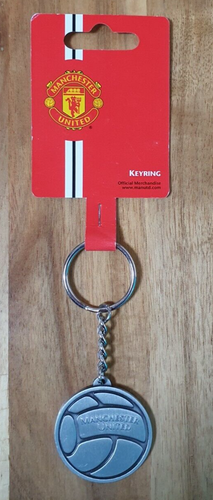 Manchester United FC Official Metal Keyring Football Logo( keychain ...