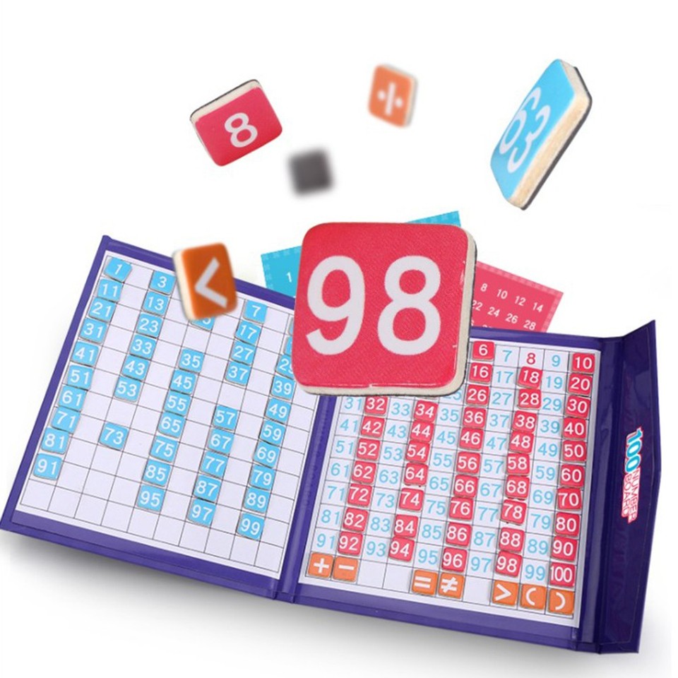 Magnetic Hundred Number Board For Children Math Teaching 1 To 100 Count ...