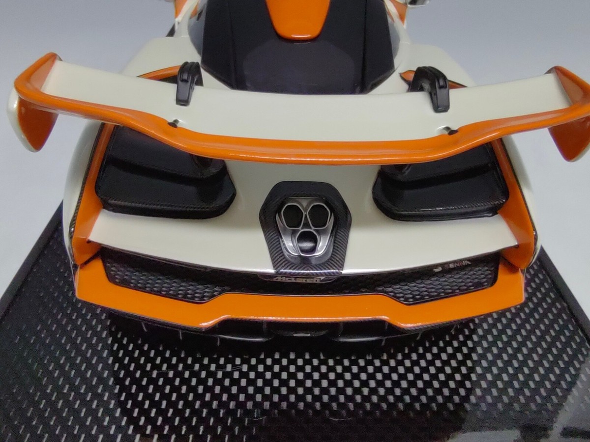 1/18 IVY Merritt McLaren Senna White with Orange Accent 1/18 IVY Merritt McLaren Senna White with Orange Accent