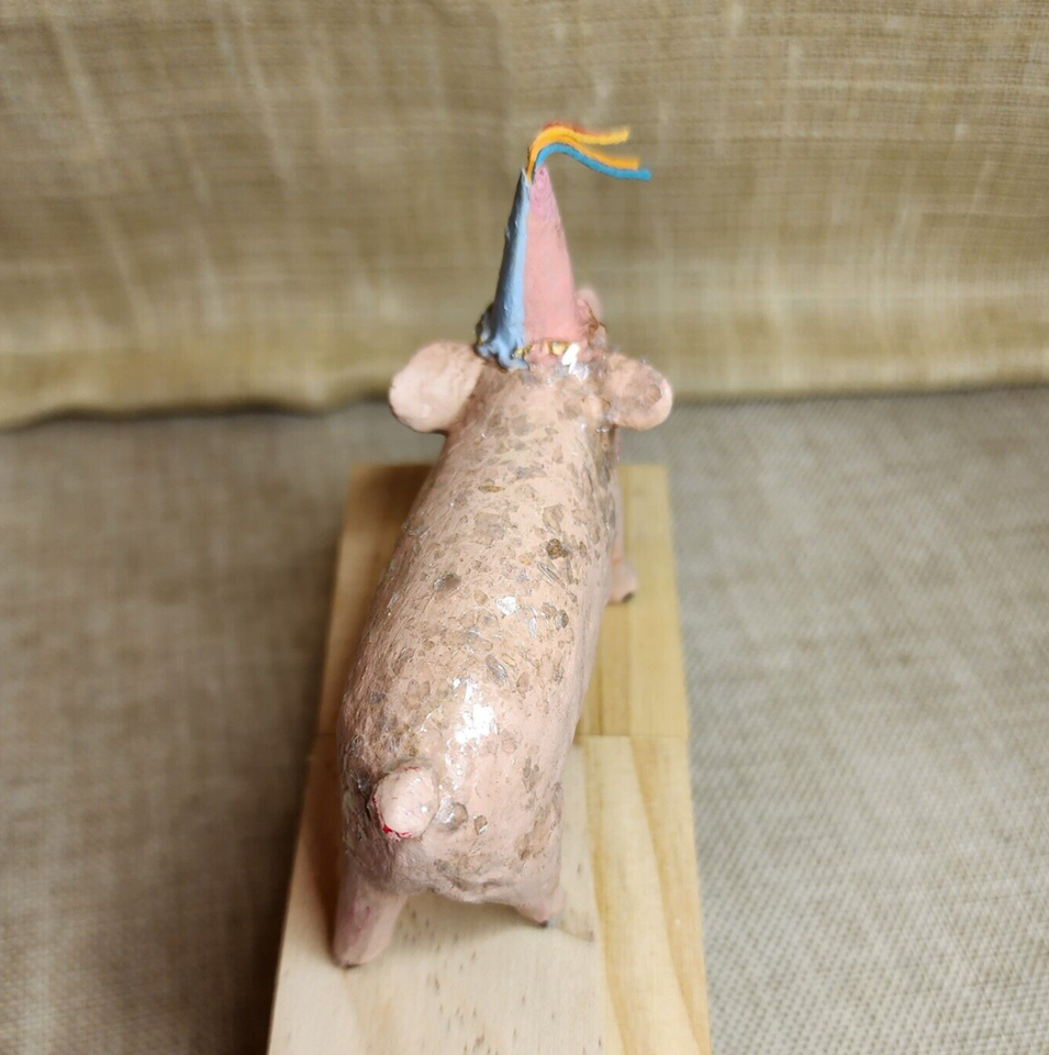 Debbee Thibault Mr Calkins Homemade Pig Figurine 36/500 2006 Birthday ...