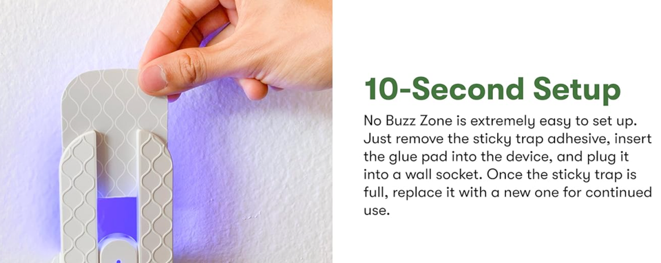 BugMD No Fly Zone Refillable UV Bug Zapper, Mosquito Zapper, Flying Insect Trap | eBay