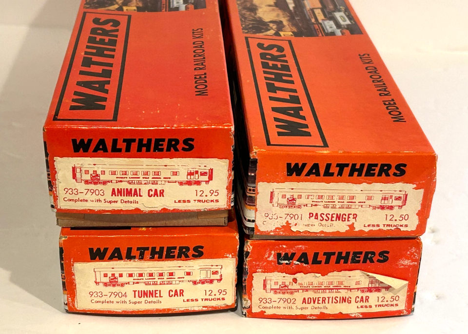 Walthers 933-7901 7902 7903 7904 HO Kit Lot Circus Animal Car Special ...