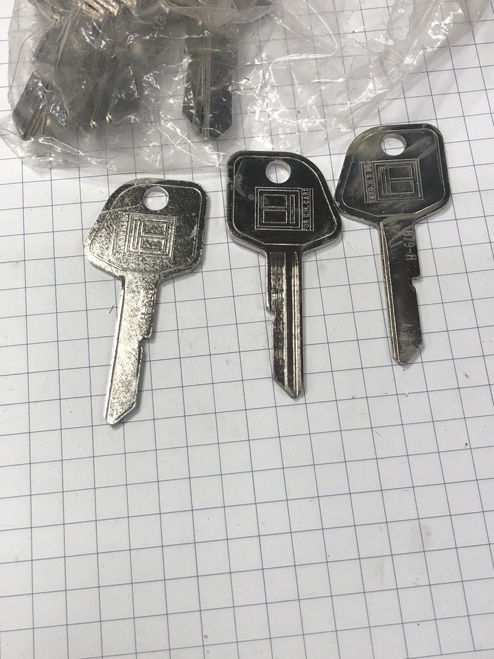 10 Gm B79 H Key Blanks Works For Gm Vintage Uncut Brass Keys | eBay